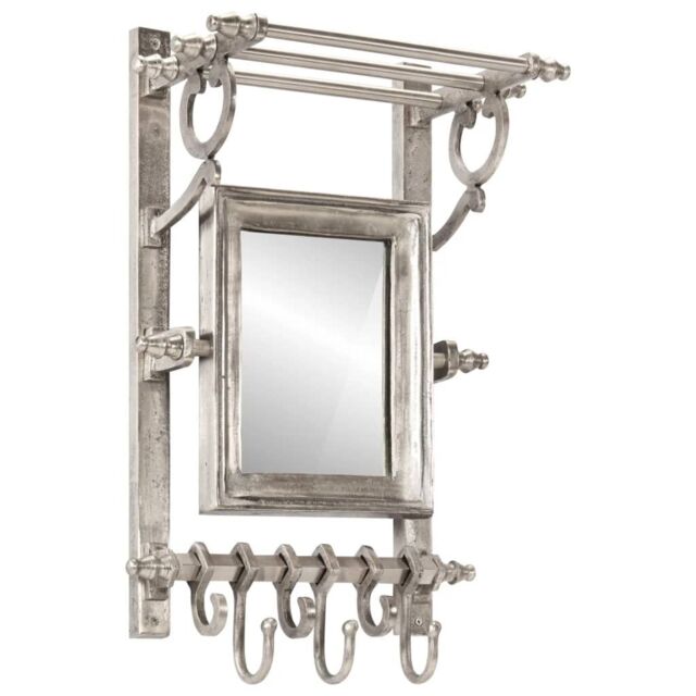 Luggage Rack with Coat Hangers Wall Mounted Aluminium by Debenhams ...