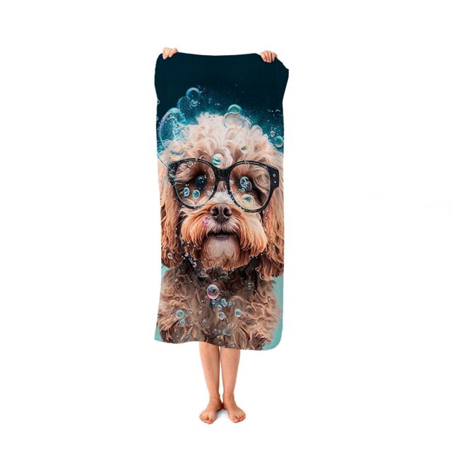 Cavapoo Dog Splashart Beach Towel by Debenhams | ufurnish.com