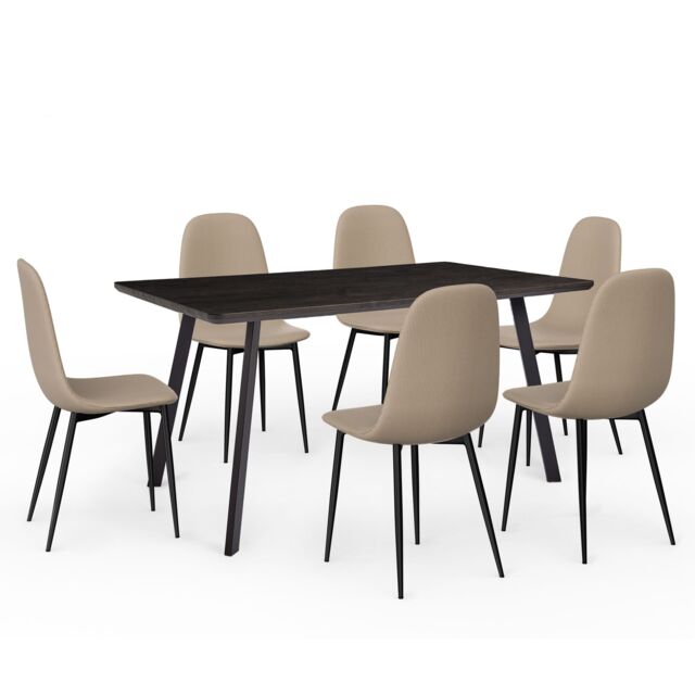 6 Seater Dining Table and Chairs Set by Debenhams | ufurnish.com