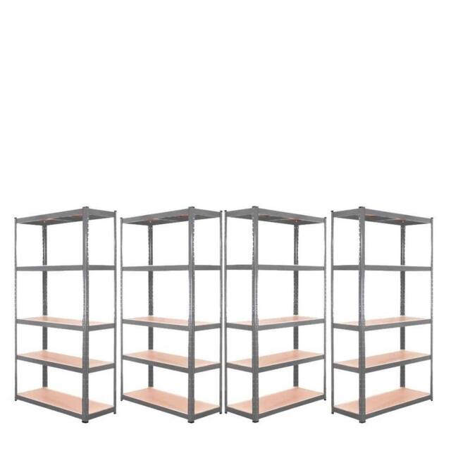 Havendro 4x Metal 5 Tier Garage Shelves Storage Racking Unit by ...