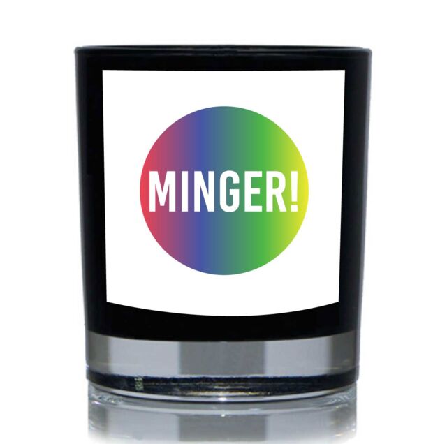 60 SECOND MAKEOVER Minger Funny 20cl Candle in Black by Debenhams ...