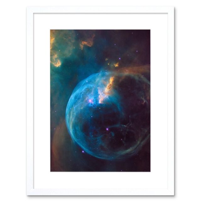 Wall Art Print Hubble Space Astronomy Bubble Nebula NGC 7635 Spherical ...