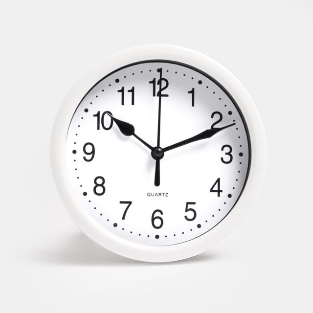 OHS Basic Wall Clock Round Analogue Vintage Home Decor Bedroom Kitchen ...