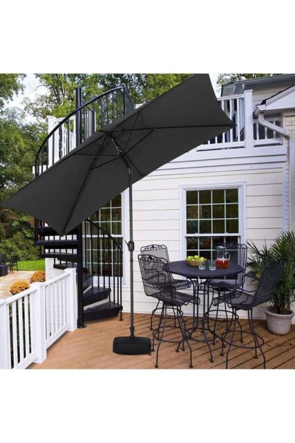 Waterproof Rectangular Parasol for Outdoor with Plastic Base by ...