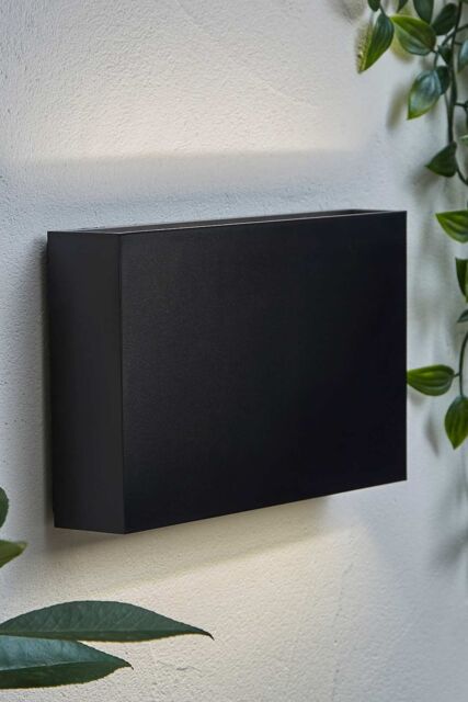 ValueLights Jake Matte Black Up & Down IP65 LED Outdoor Wall Light by ...