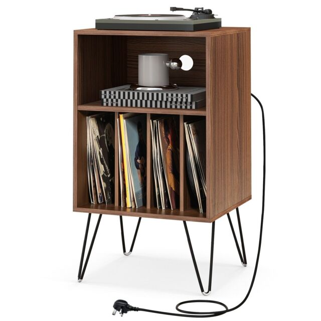 Record Player Stand 3-Tier Turntable Stand Vinyl Record Storage Table ...