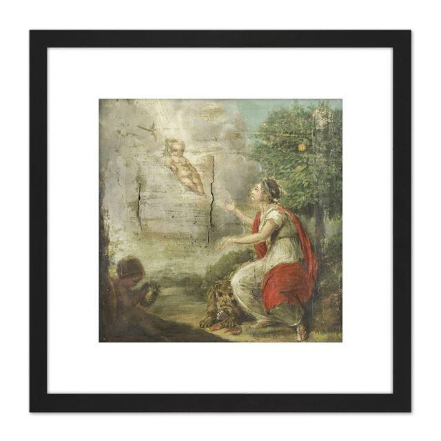 Allegory Birth William Prince Orange 8X8 Inch Square Wooden Framed Wall ...