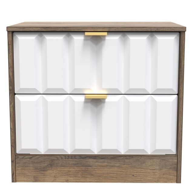 Ready Assembled 2 U Seattle 2 Drawer Side Table (Ready Assembled) in ...