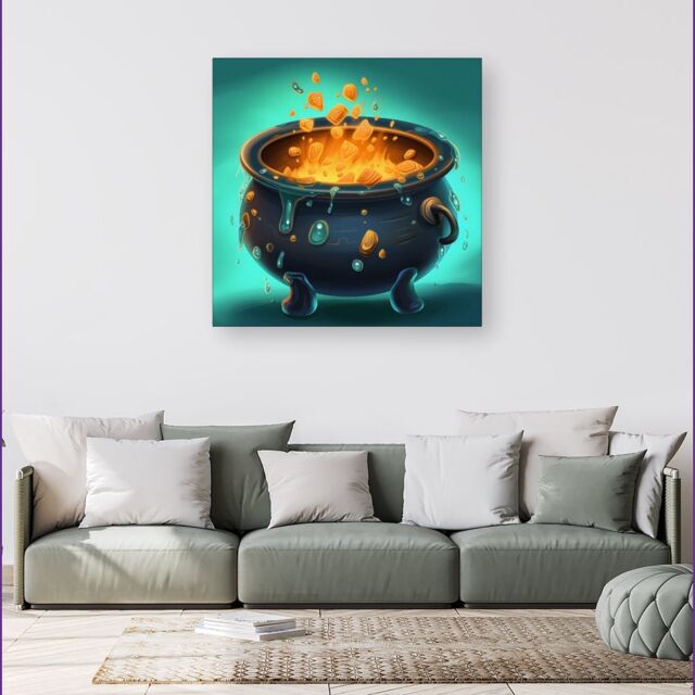 Warren Reed - Designer Bubbling Cauldron Splashart Canvas - Size: w40 ...