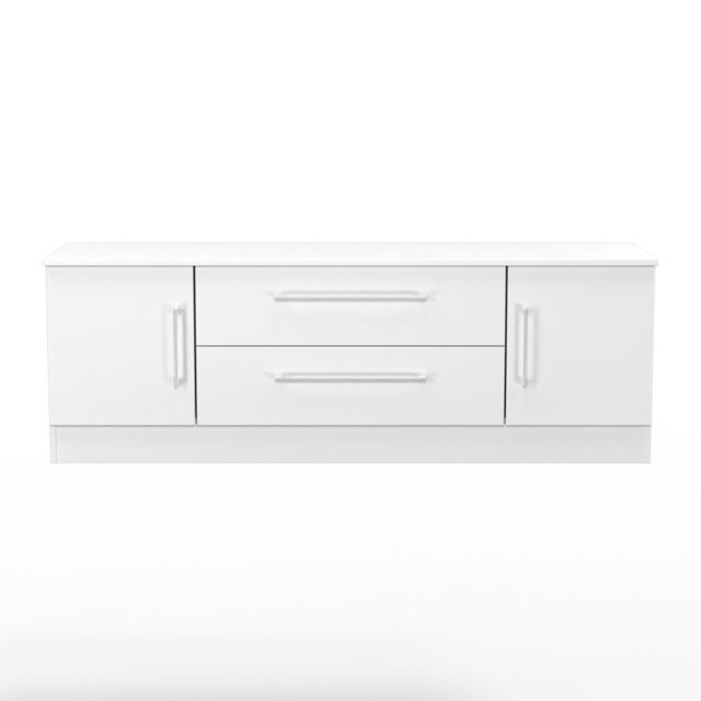 Ready Assembled 2 U Gloucester 2 Door 2 Drawer Superwide TV Unit (Ready ...