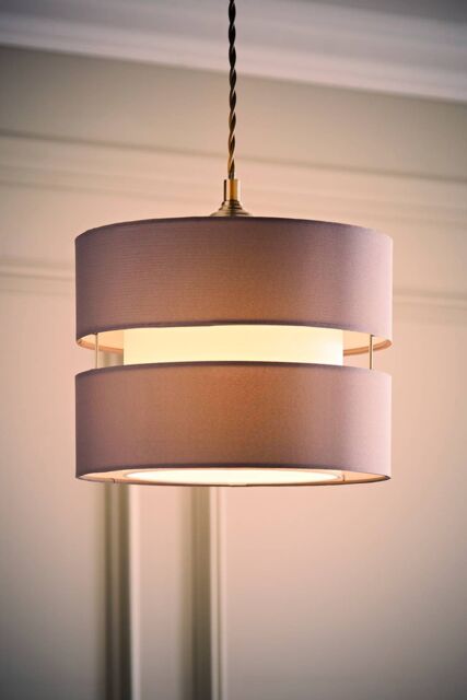 ValueLights Sophia Small 26cm Drum Easy Fit Ceiling Light Lamp Shade ...