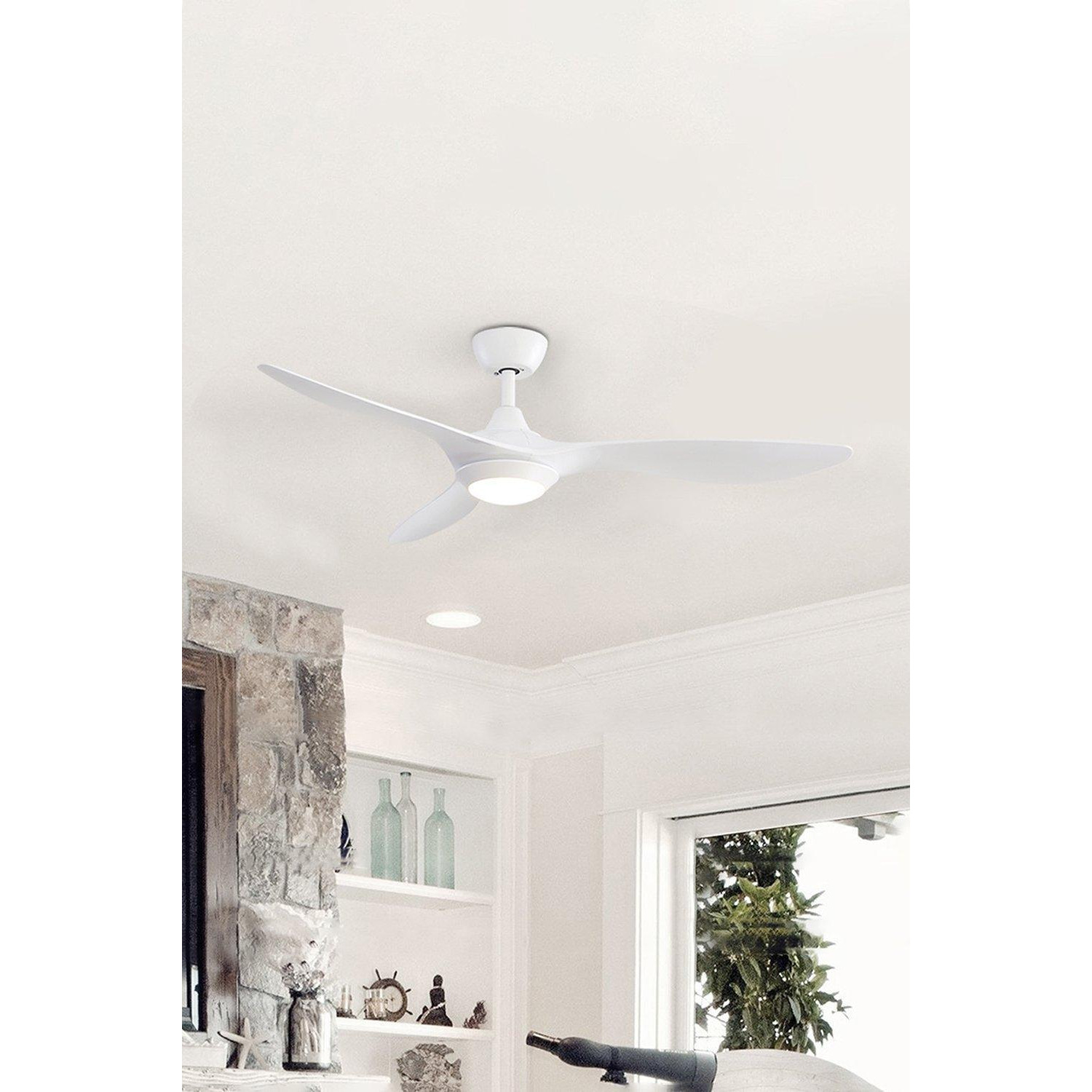 52 Inch Ceiling Fan Light Fixture with Remote Control for Living Room ...