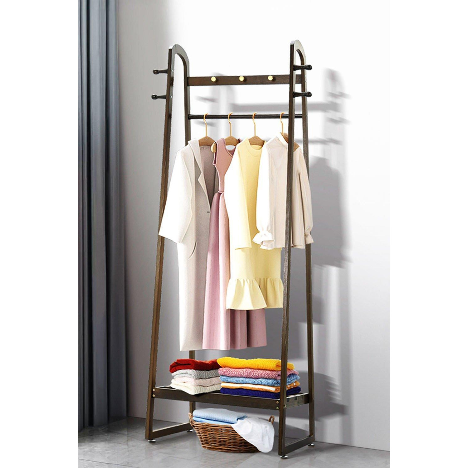 Bamboo Garment Rack Clothes Hanging Stand by Debenhams | ufurnish.com