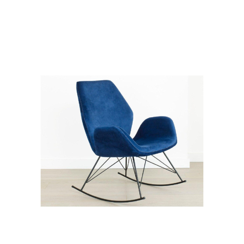 Lorna Velvet Rocking Chair by Debenhams | ufurnish.com