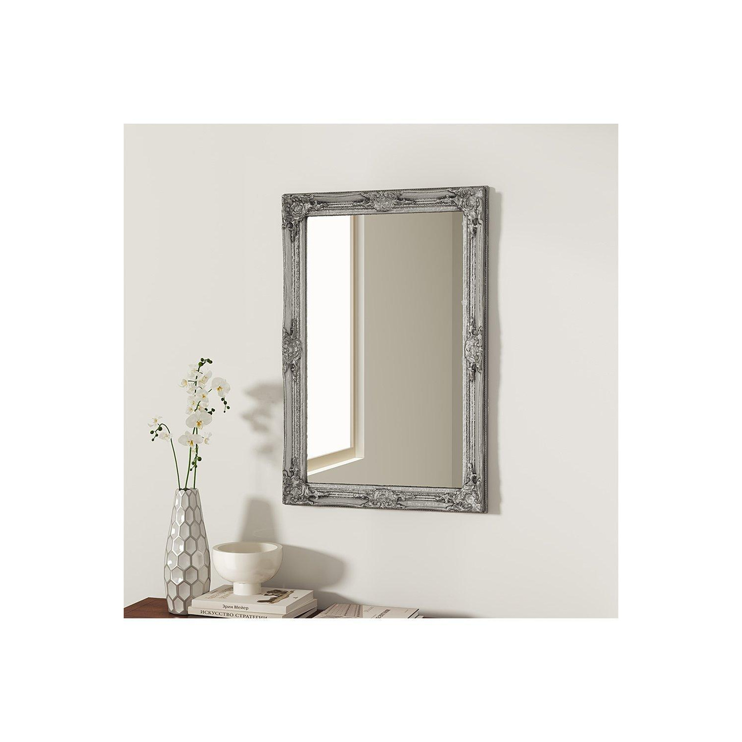 Antique Rectangle Wall Mirror by Debenhams | ufurnish.com