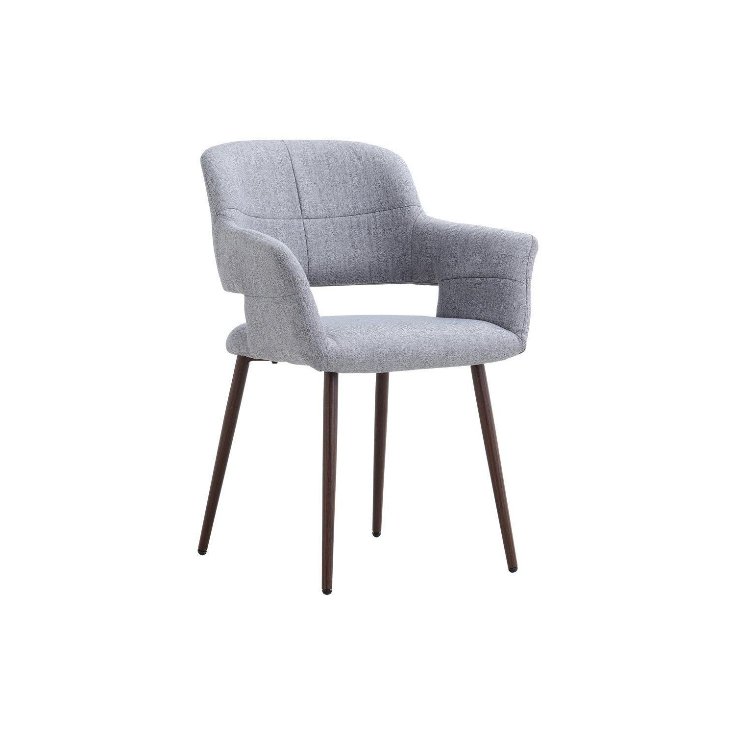 Set of 2 Linen Dinning Chair Armchair by Debenhams | ufurnish.com