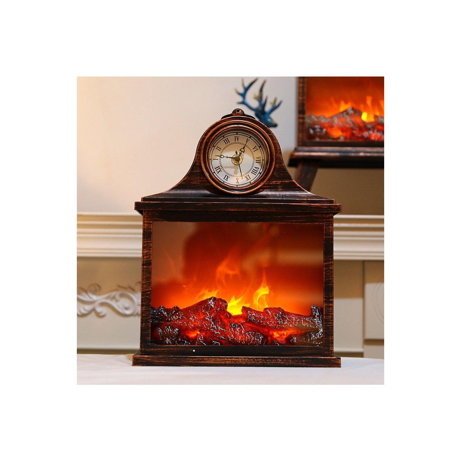 LED Fireplace Lantern Fire Flame Light Home Decor by Debenhams ...