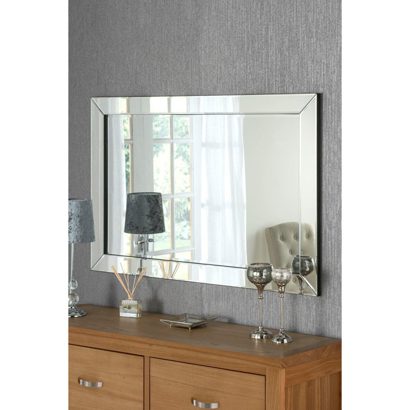 Contemporary Angled Wall Mirror 53x43cm by Debenhams | ufurnish.com