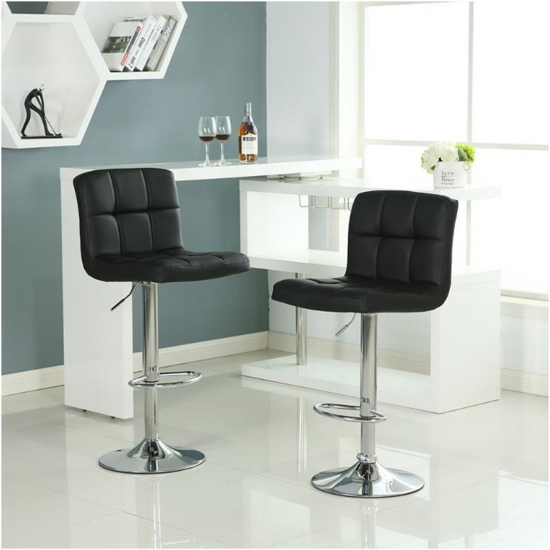 Pack of 2 PU Leather Bar Stools by Debenhams | ufurnish.com