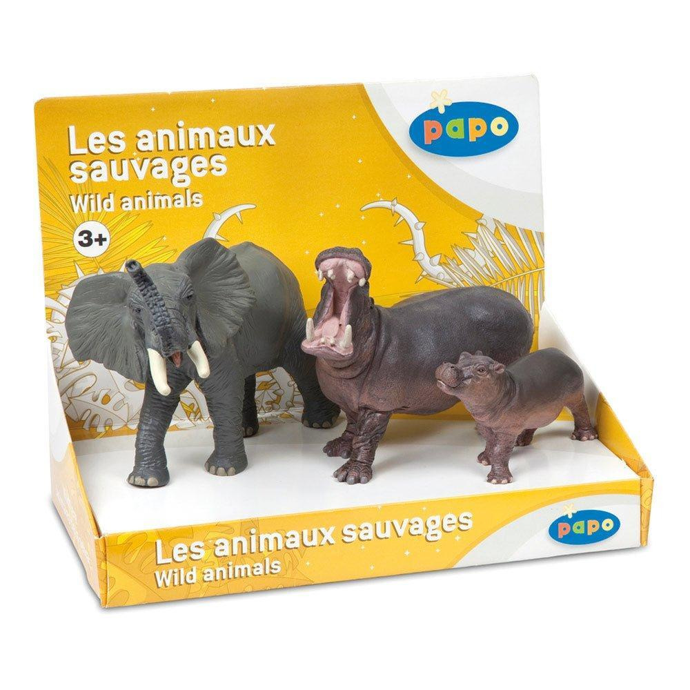Wild Animal Kingdom Wild Animals 2 with 3 Figures Display Box (80001 ...