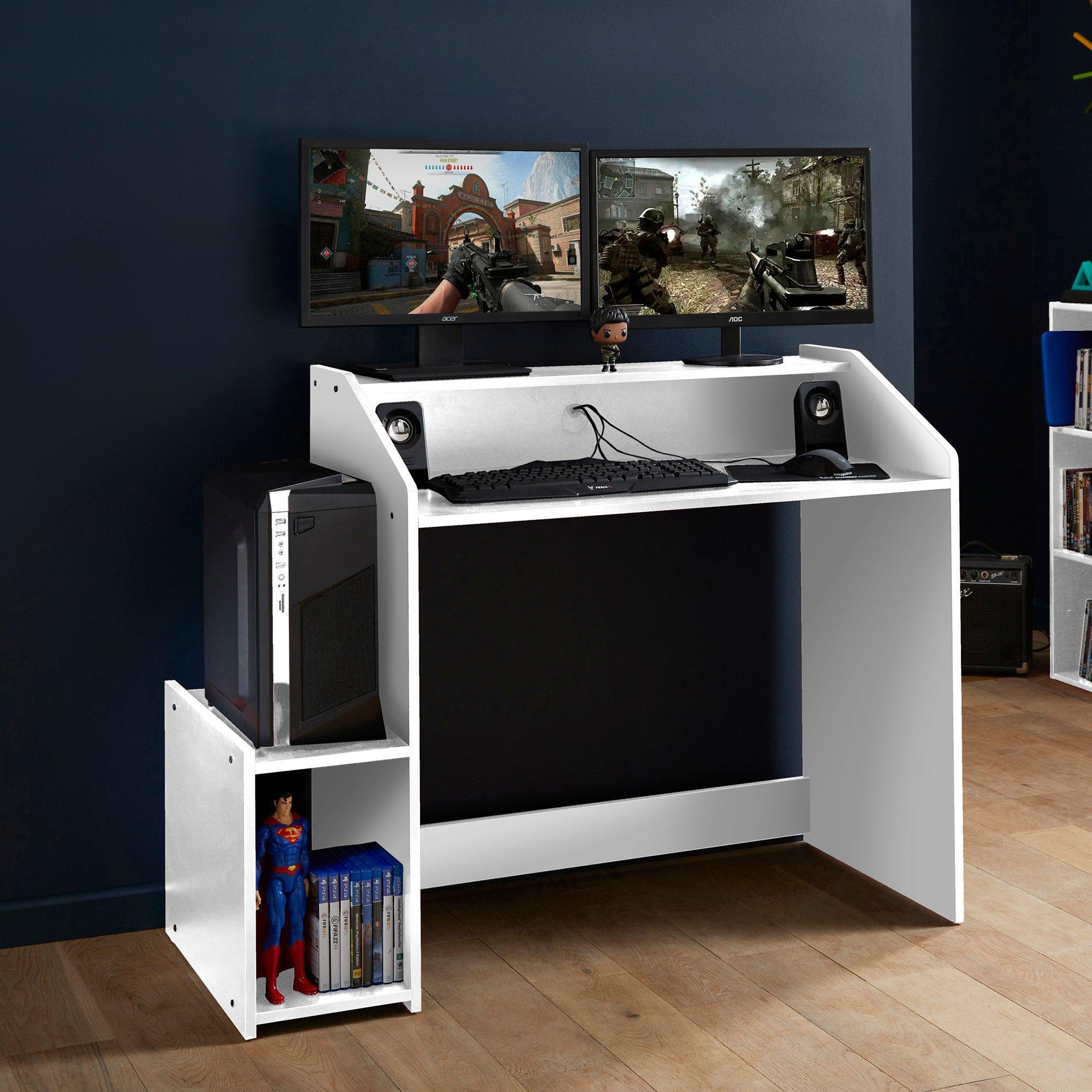 Virtuoso Gaming Computer Desk with Multi-Storage by Debenhams ...