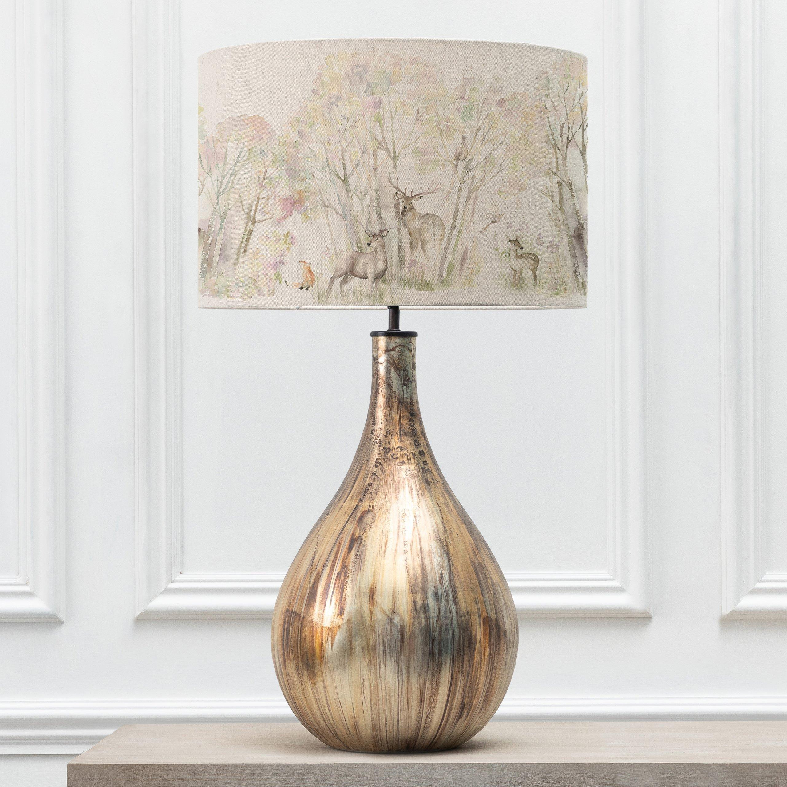 Allegra Table Lamp With Enchanted Eva Lampshade by Debenhams | ufurnish.com