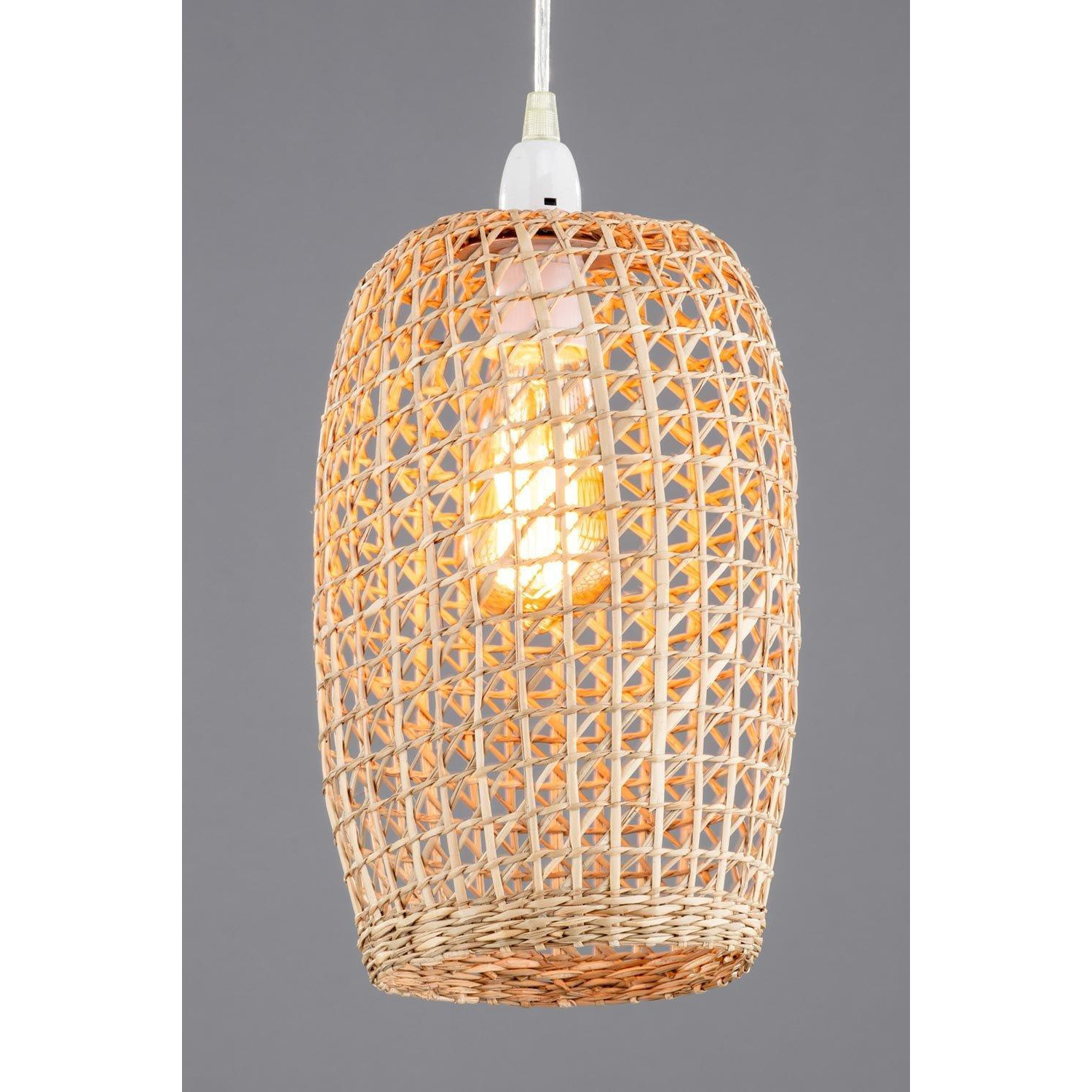 Small Woven Rattan Easy Fit Light Shade by Debenhams | ufurnish.com