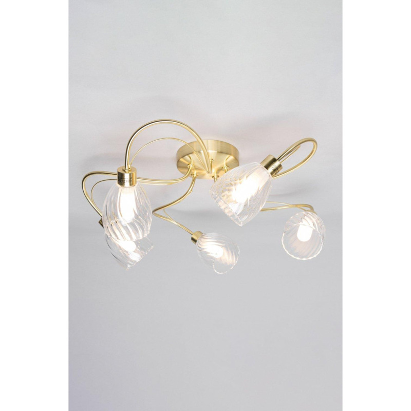 Arya Bathroom Flush Ceiling Light by Debenhams | ufurnish.com