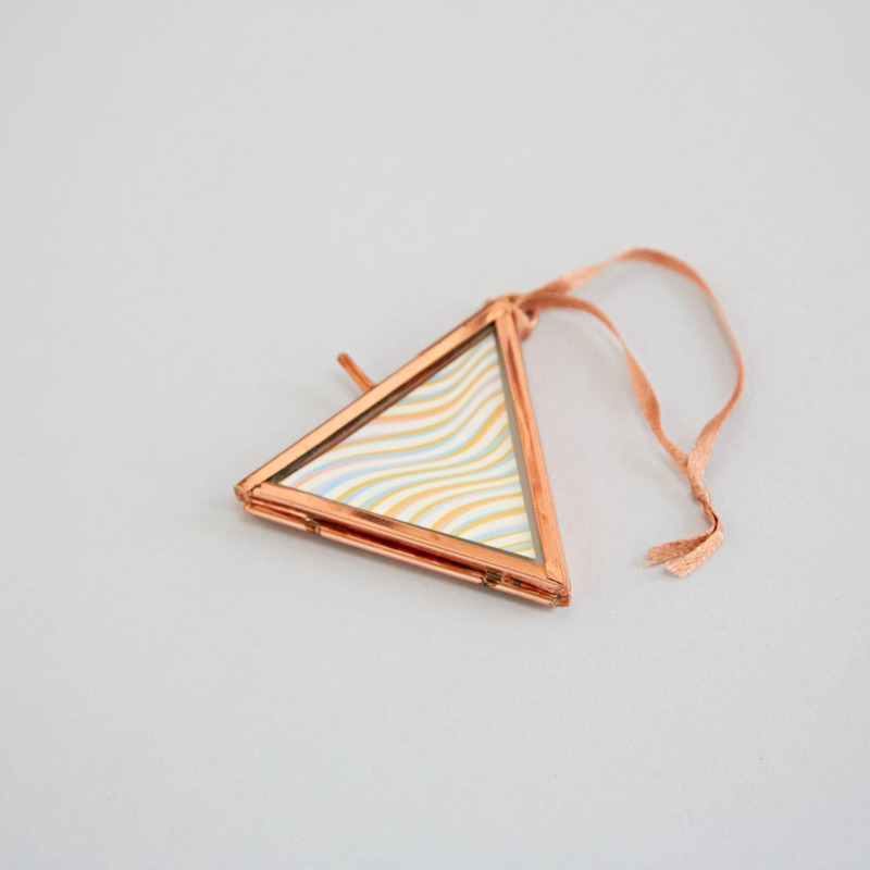 Alia Mini Triangular Glass Hanging Photo Frame by Debenhams | ufurnish.com