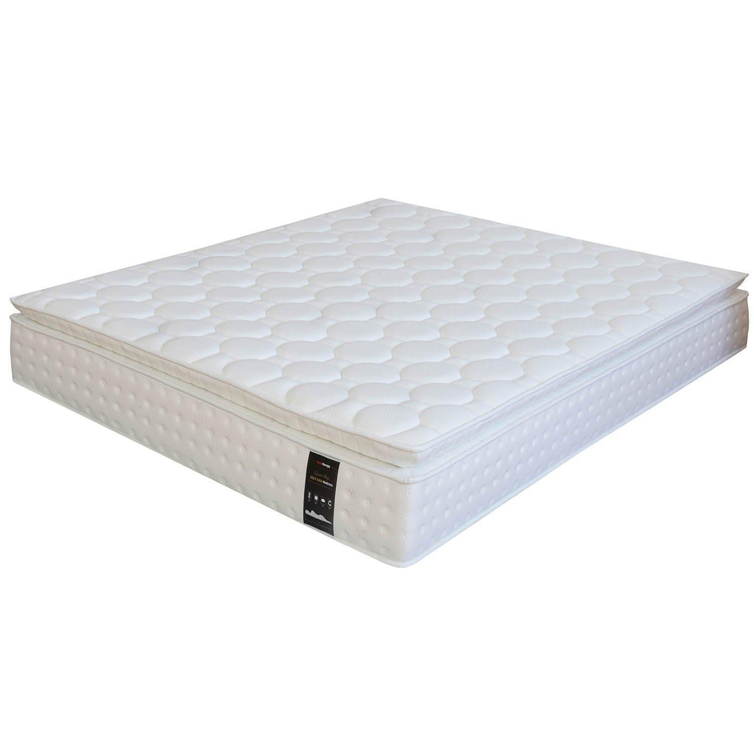 Gold 3000 5 Zone Foam Encapsulated Knitted Cover Pocket Spring Mattress ...