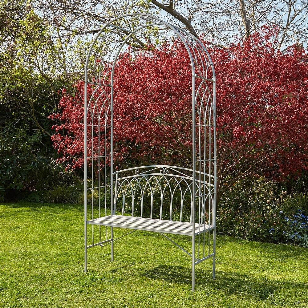 Elegance Arched Arbour Outdoor Garden Bench by Debenhams | ufurnish.com