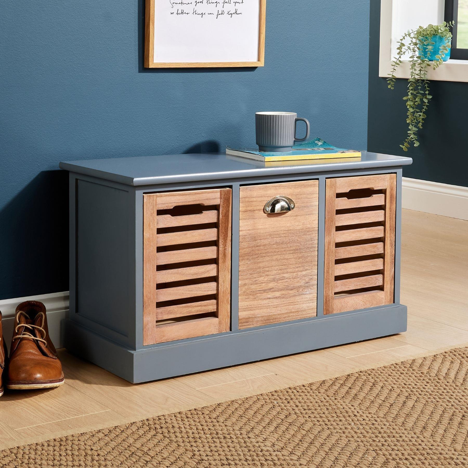 Richmond 3 Drawer Hallway Storage Bench by Debenhams | ufurnish.com