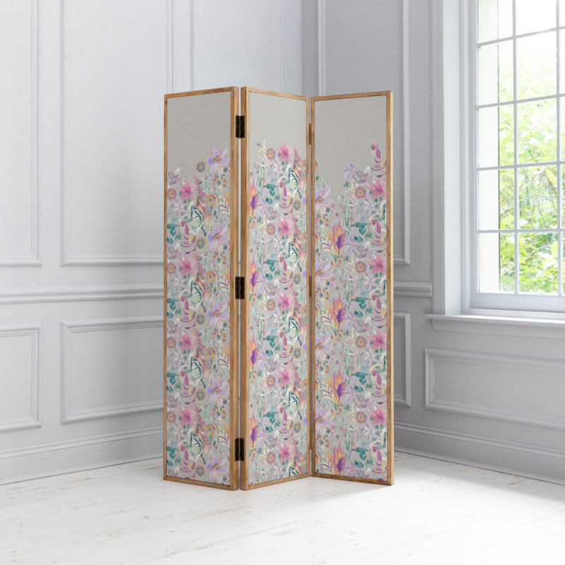 Primrose Floral Wooden Room Divider by Debenhams | ufurnish.com