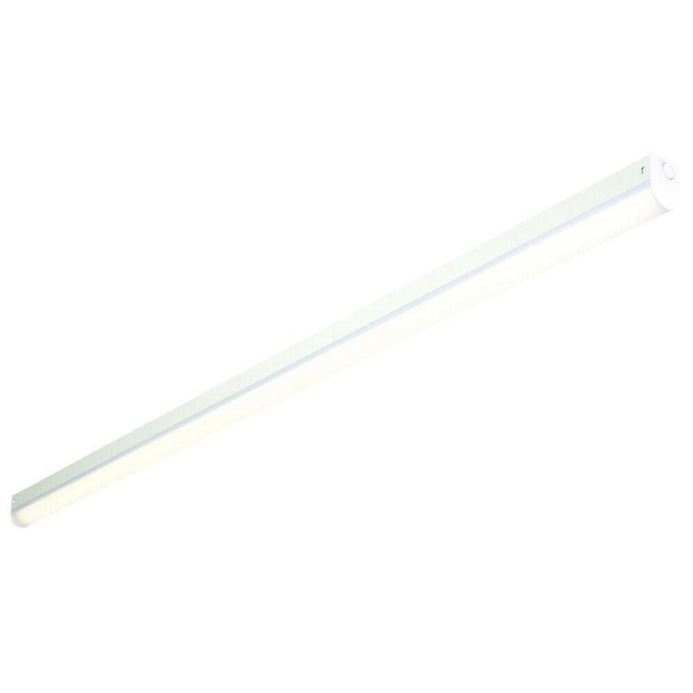 5ft SINGLE 47W Cool White LED Linear Ceiling Strip Light Slim Batten ...