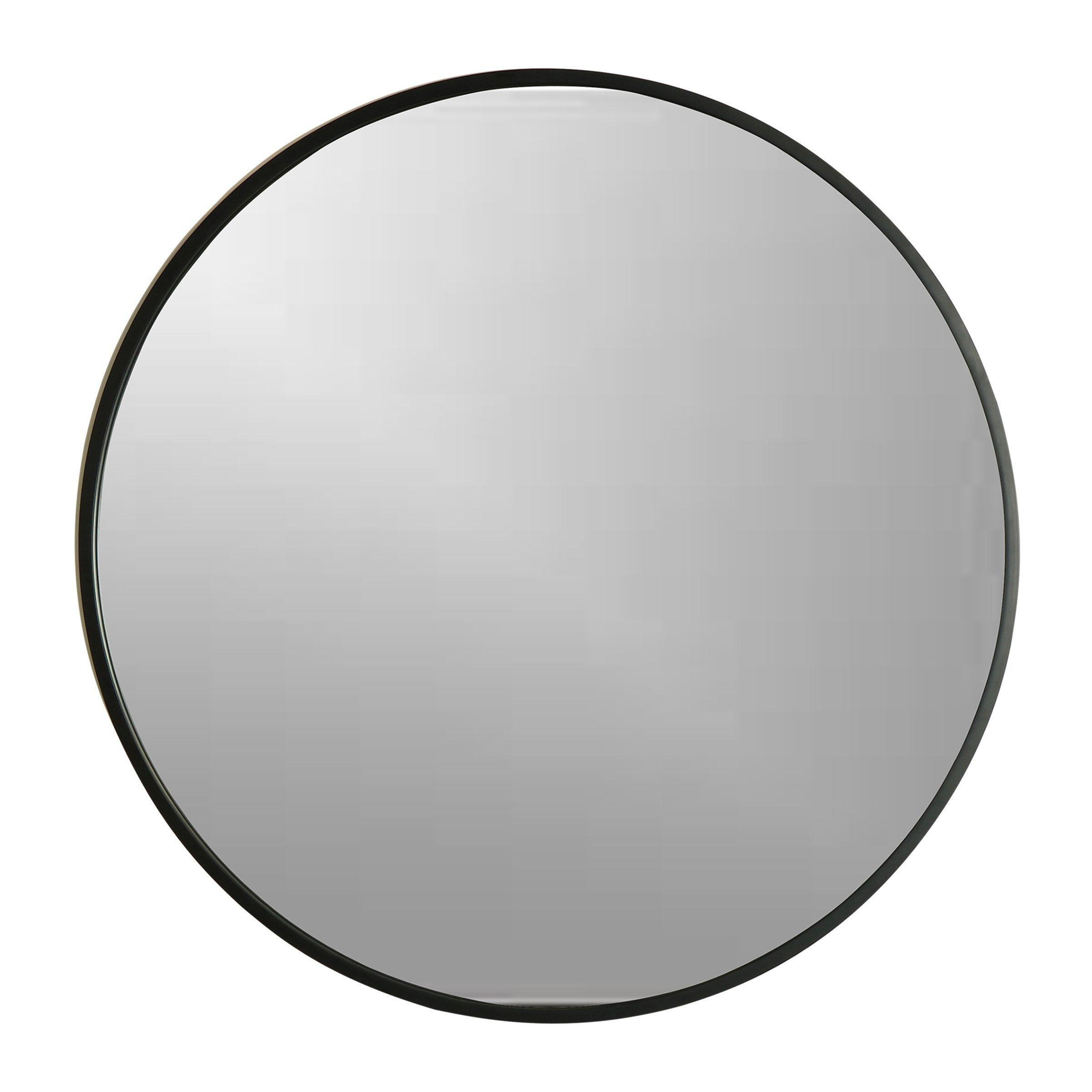 Extra Large Round Black Wall Mirror 120cm X 120cm (1.2 M X 1.2 M) by ...