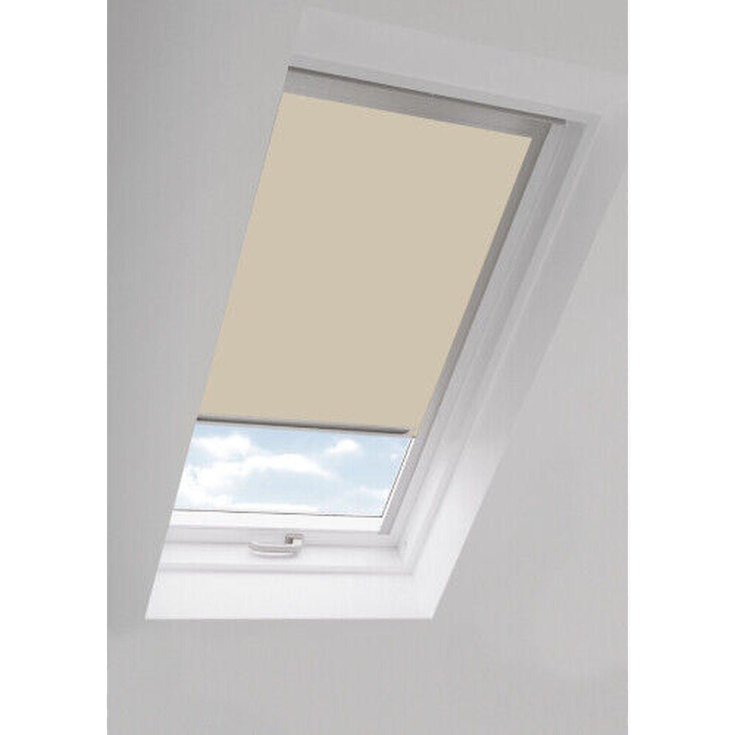 Grace Cream Thermal out Skylight Roller Blinds (Velux Roof Windows G ...