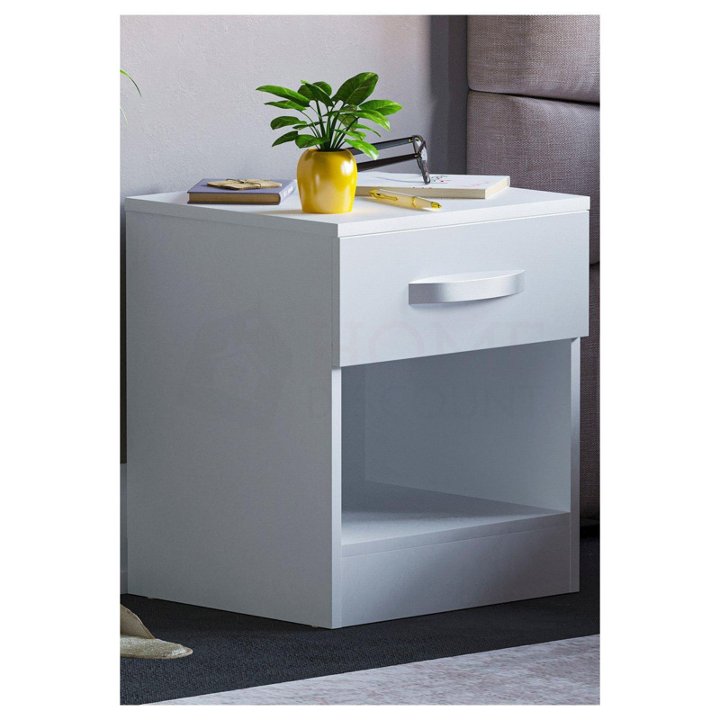 Vida Designs Hulio 1 Drawer Bedside Cabinet Storage Bedroom Furniture ...