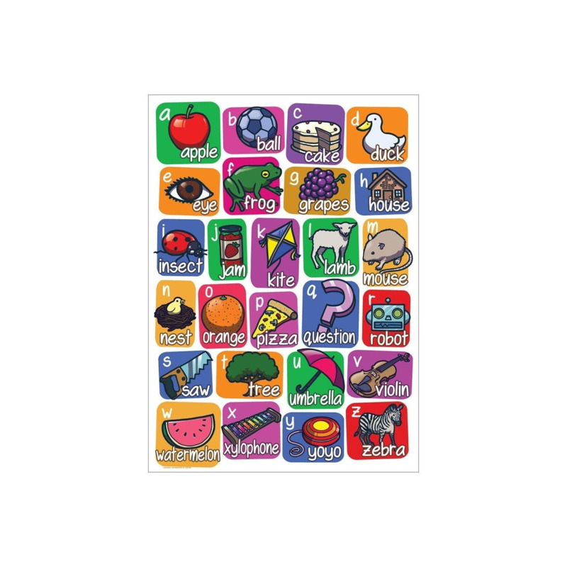Apple To Zebra Alphabet Poster by Debenhams | ufurnish.com