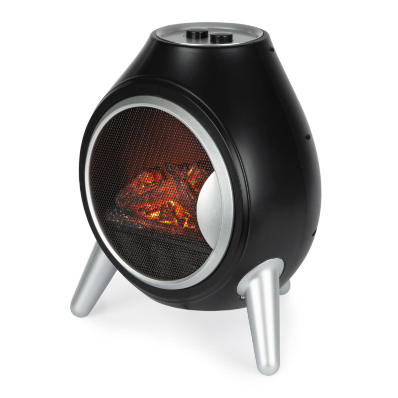 1.8Kw Electric LED Log Fire Effect Fire - with a Freestanding Modern ...