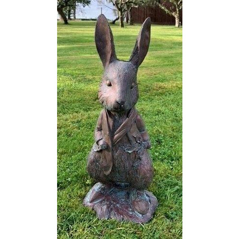 Peter Rabbit Garden Sculpture Ornament with Verde finish by Debenhams ...