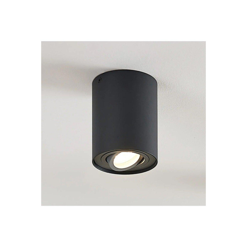 'Sasha' Black Round Surface Mount Tilt Ceiling Spotlights by Debenhams ...