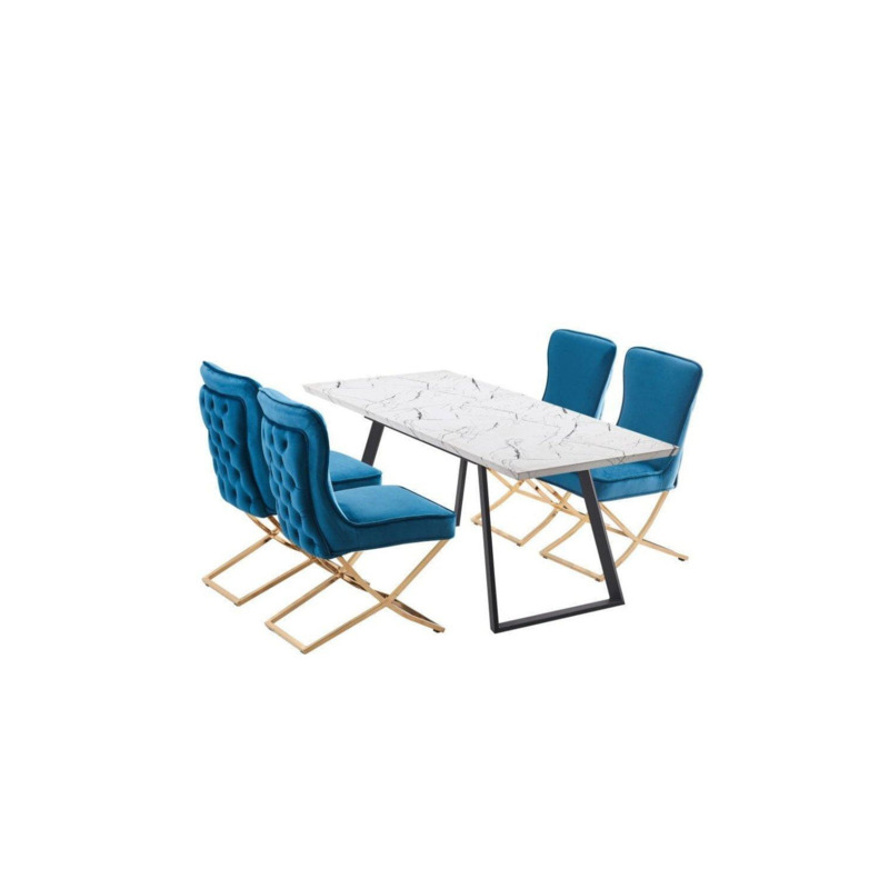 'Trafalgar Toga' LUX Dining Set a Table and Chairs Set of 4 by ...