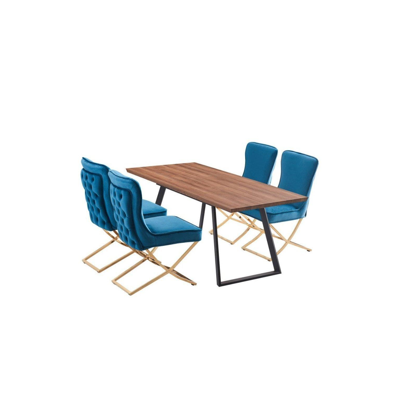 'Trafalgar Toga' LUX Dining Set a Table and Chairs Set of 4 by ...