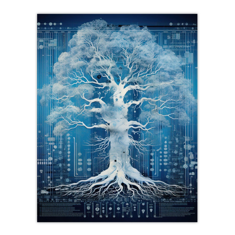 Gods Tree Blueprint Robot Hybrid Secret Military Schematic Futuristic ...