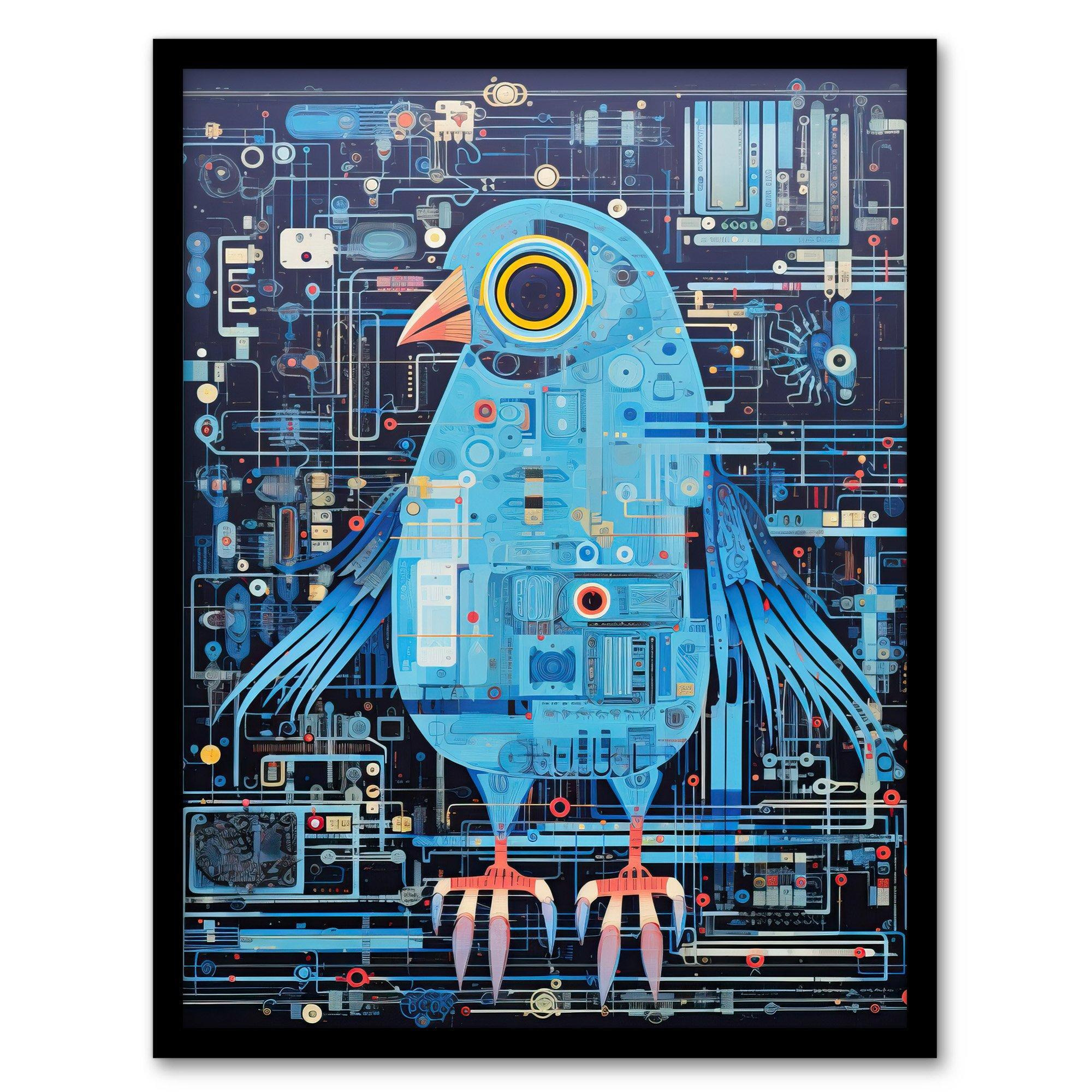 Badass Bird Robot Hybrid Secret Military Schematic Blueprint Futuristic ...