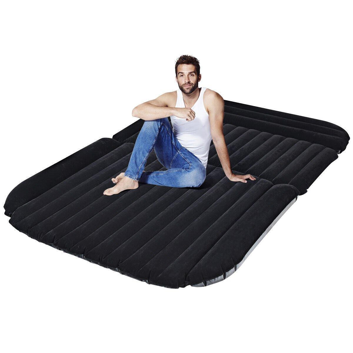 Inflatable Car Air Mattress 2 Person Portable Air Sleeping Bed W/ Electric Pump by Debenhams ...