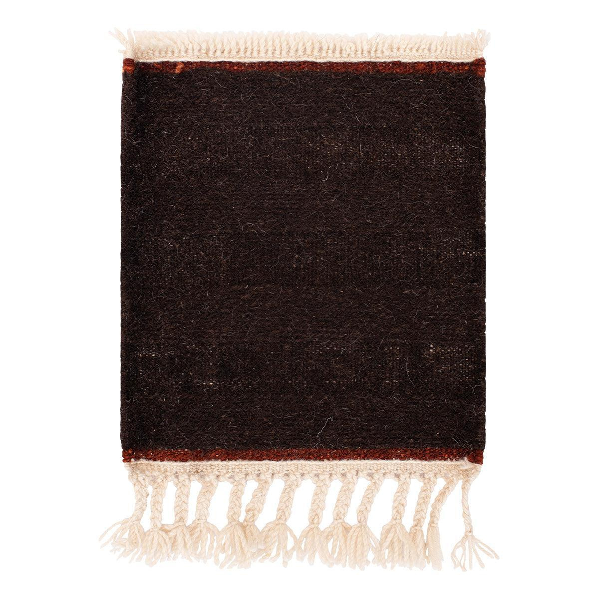 Knots Rugs Natural Brown Yak Wool Sumac Kilim Rug - 250 x 300 cm by ...