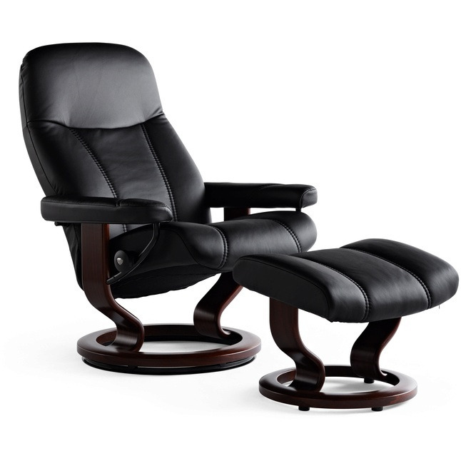 Stressless Consul Chair With Classic Base - Large - Paloma Leather by ...