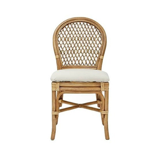 Daro Bistro Dining Chair Natural Wash - Fabric - Grade C, Decor by Downtown | ufurnish.com