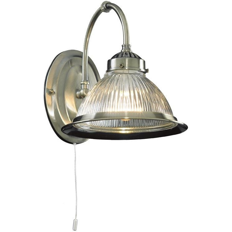Searchlight Antique Brass American Diner Style Wall Light by Downtown ...